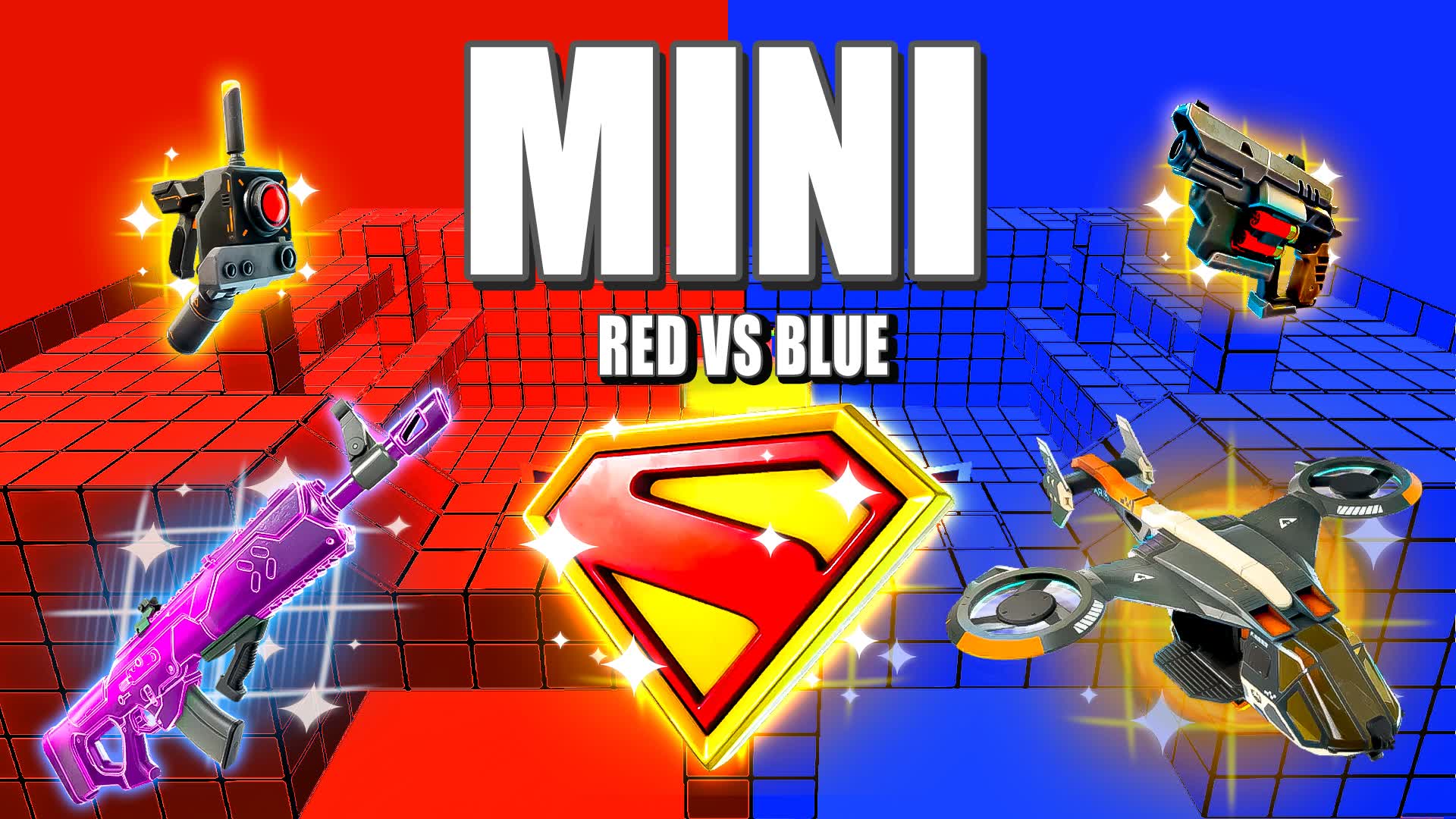 MINI RED VS BLUE 🔴🔵 9966-1805-4417 by hyl - Fortnite Creative Map Code ...
