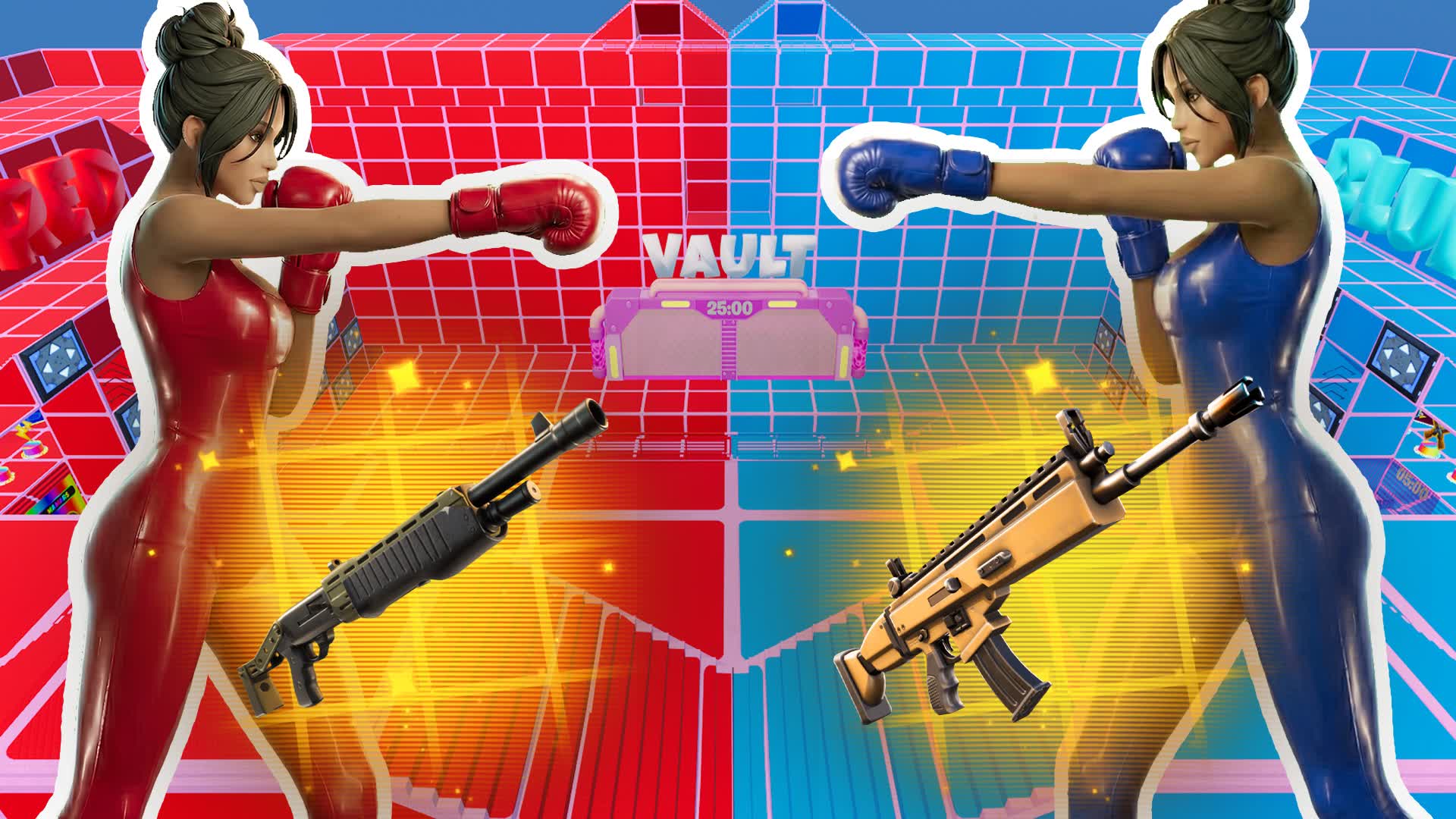 SUPER MEGA KIM K RED VS BLUE 🔴🔵 9983-3897-9152 by steal-epic-maps ...