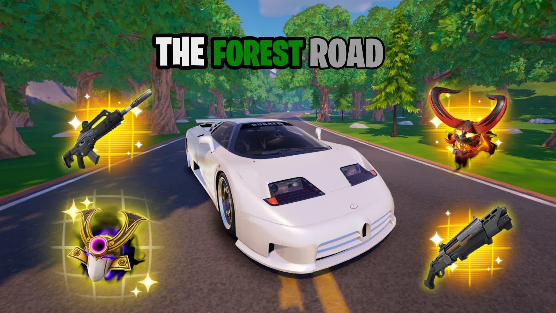 🛤️THE FOREST ROAD DRIVE🚙 2214-3004-2989 by primmie - Fortnite Creative Map Code - Fortnite.GG