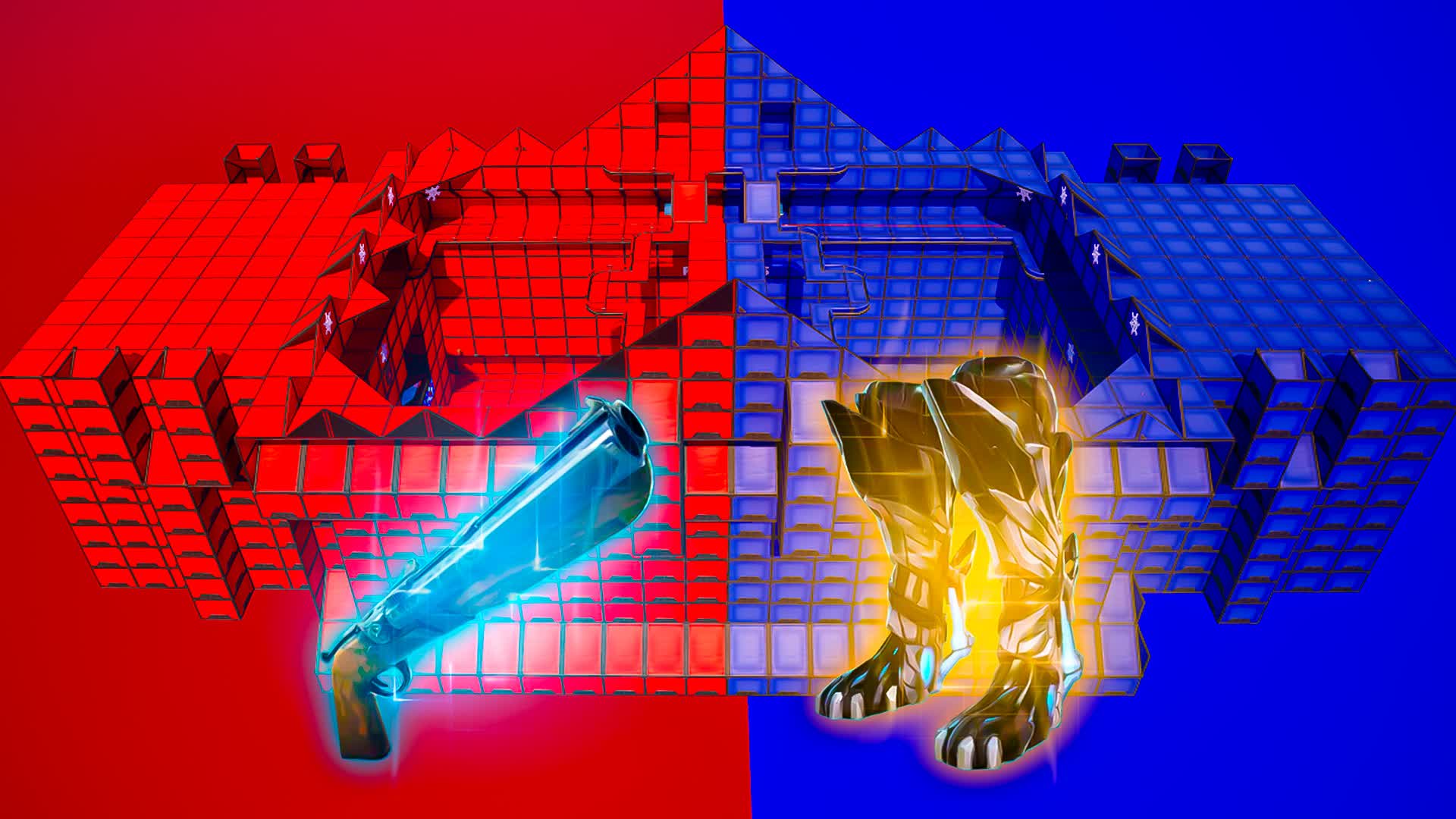 Xmas 🎅RED VS BLUE ️ 8853-1980-9704 by lives - Fortnite Creative Map ...