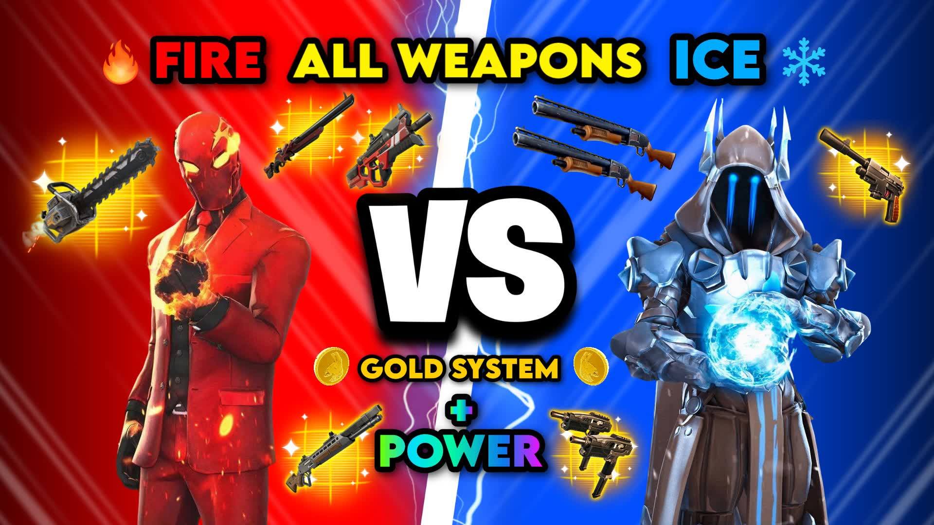 ️ICE VS FIRE🔥 6077-6398-5007 by gbcreator - Fortnite Creative Map Code ...