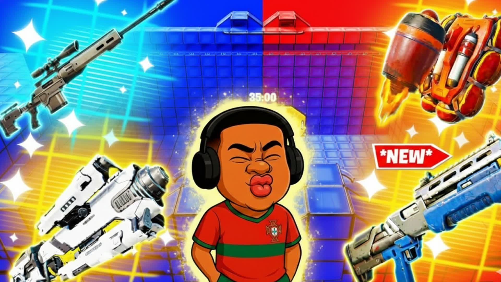 TIKTOK RED VS BLUE 🔴🔵 5905-6909-7216 by lock2 - Fortnite Creative Map ...