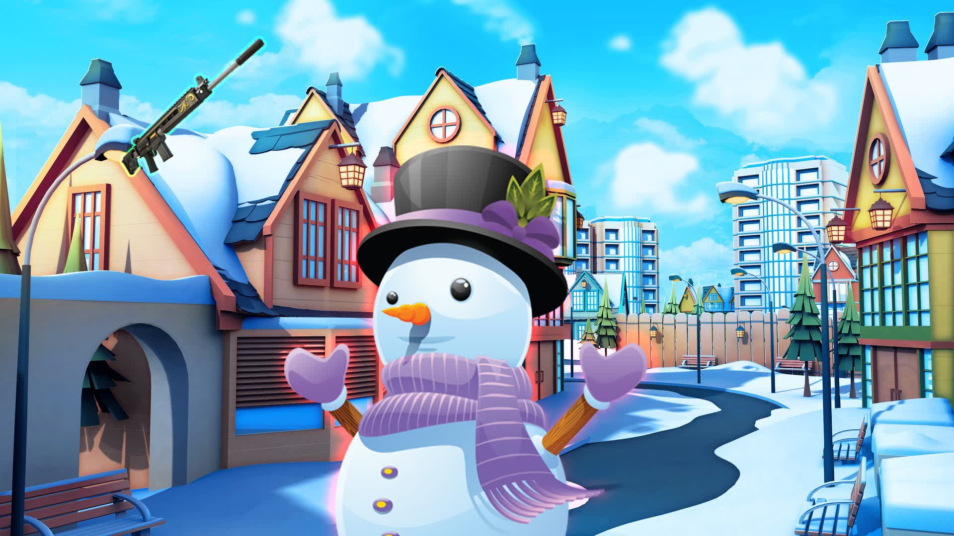 SNOW CITY FORTNITE🔴🏢 8320-6046-5763 by scorprolls - Fortnite Creative Map Code - Fortnite.GG