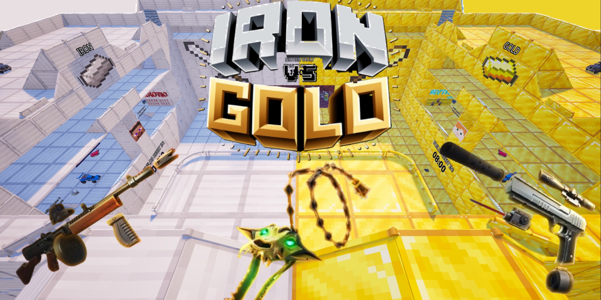 IRON VS GOLD 📀 1259-3138-9681 by g8008 - Fortnite Creative Map Code ...