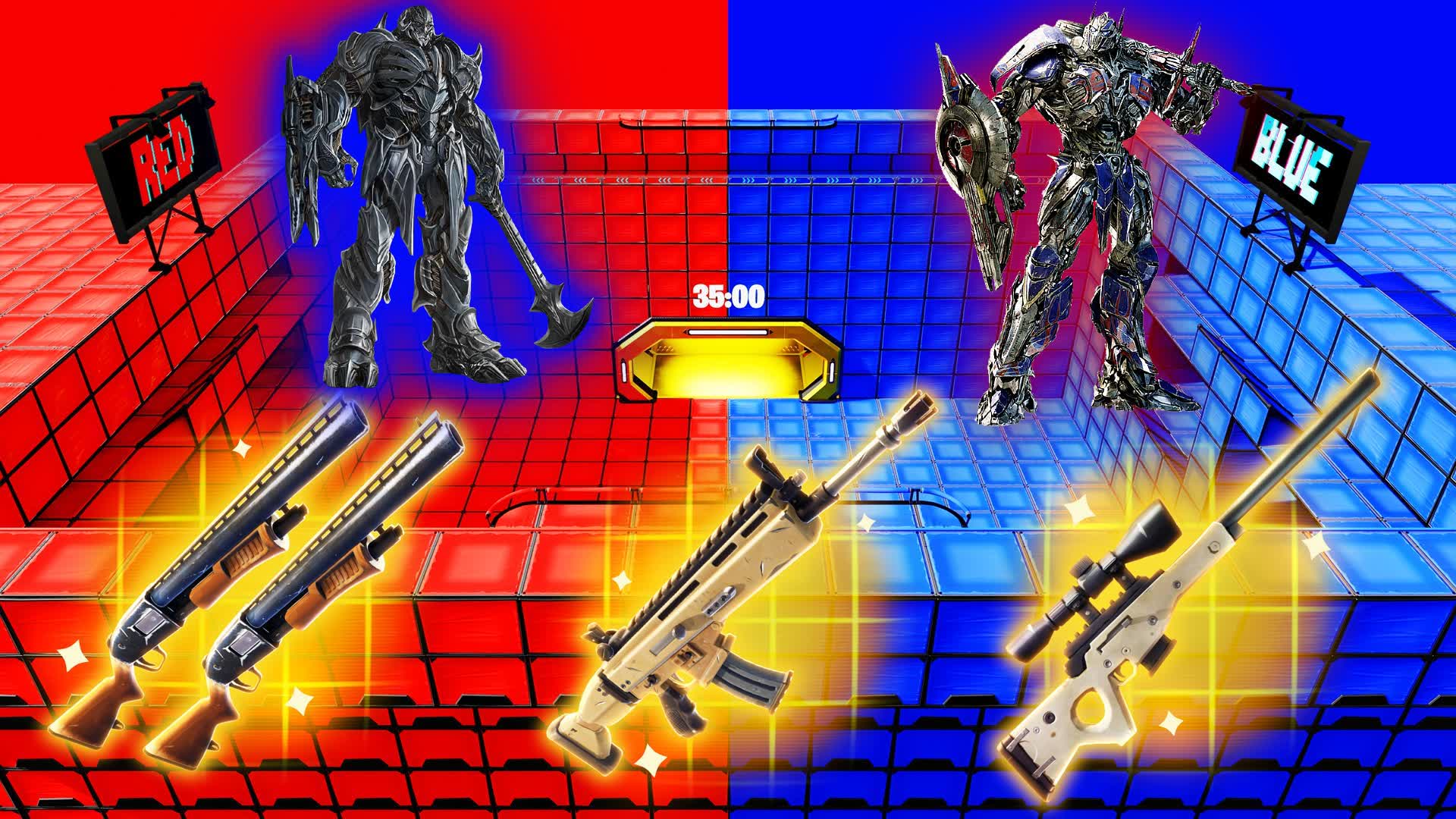 AUTOBOTS VS DECEPTICONS RED VS BLUE 6001-2887-4565 by alvala - Fortnite ...