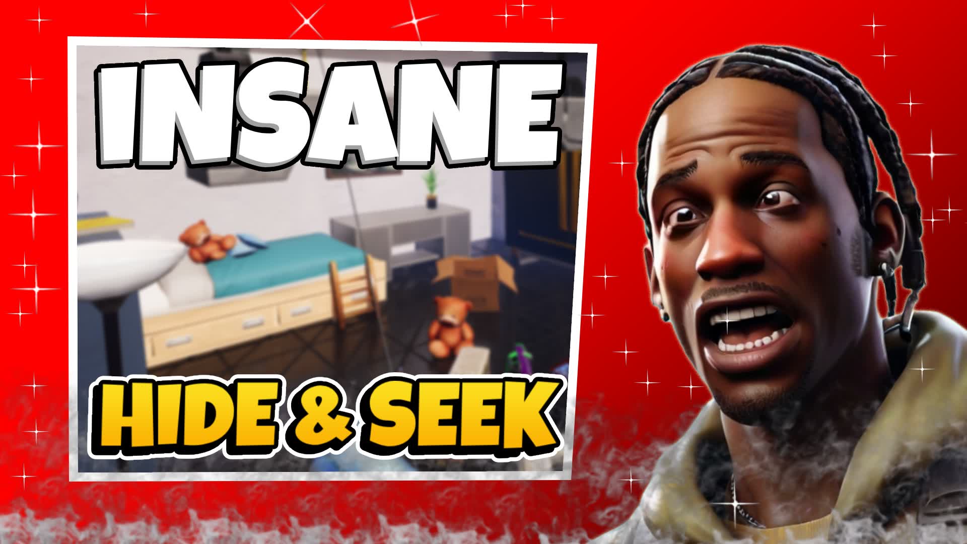 INSANE BEDROOM HIDE AND SEEK 2068-7779-0549 by vlbuilds - Fortnite Creative Map Code - Fortnite.GG