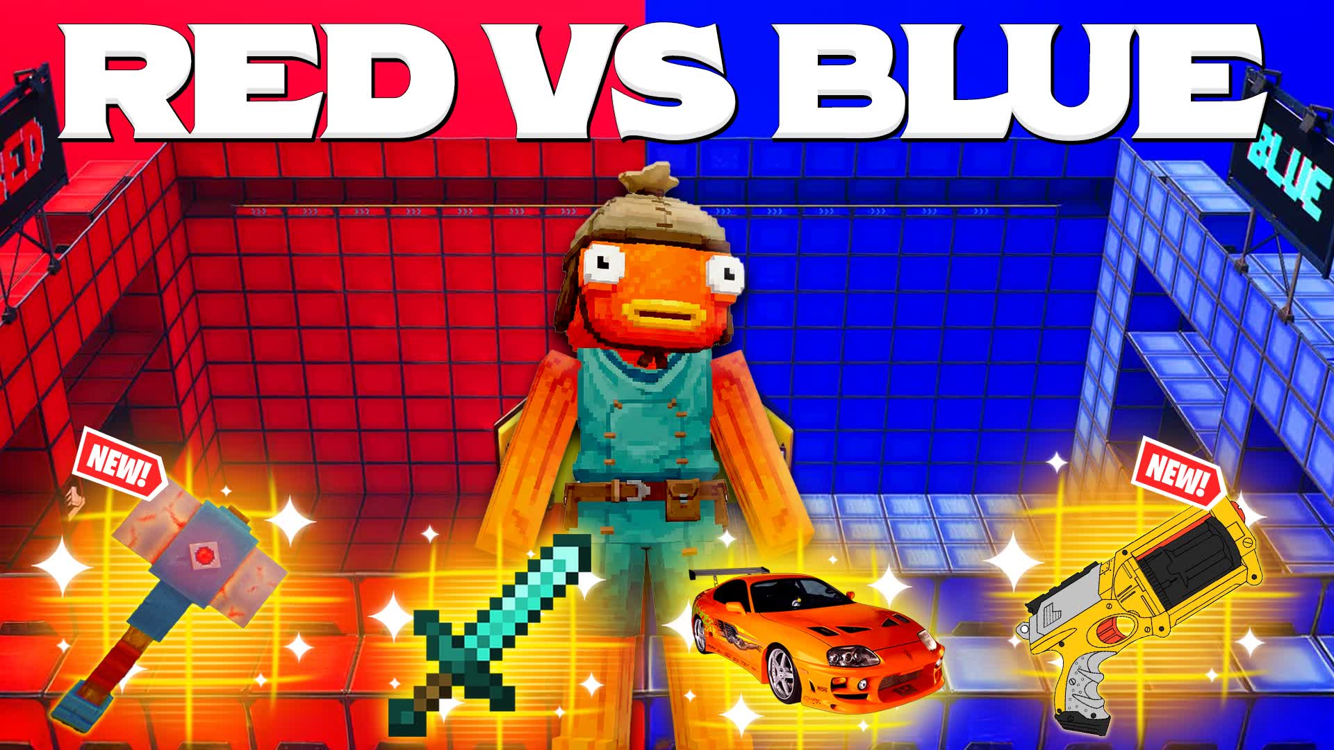 HYTALE - RED VS BLUE PIXEL WAR 5110-0497-6684 by rhstudios - Fortnite ...