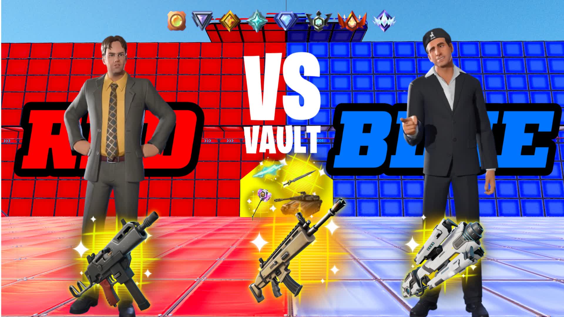 CRAZY - RED VS PRIME BLUE 🔴🔵 8572-4771-3976 by archigo - Fortnite ...