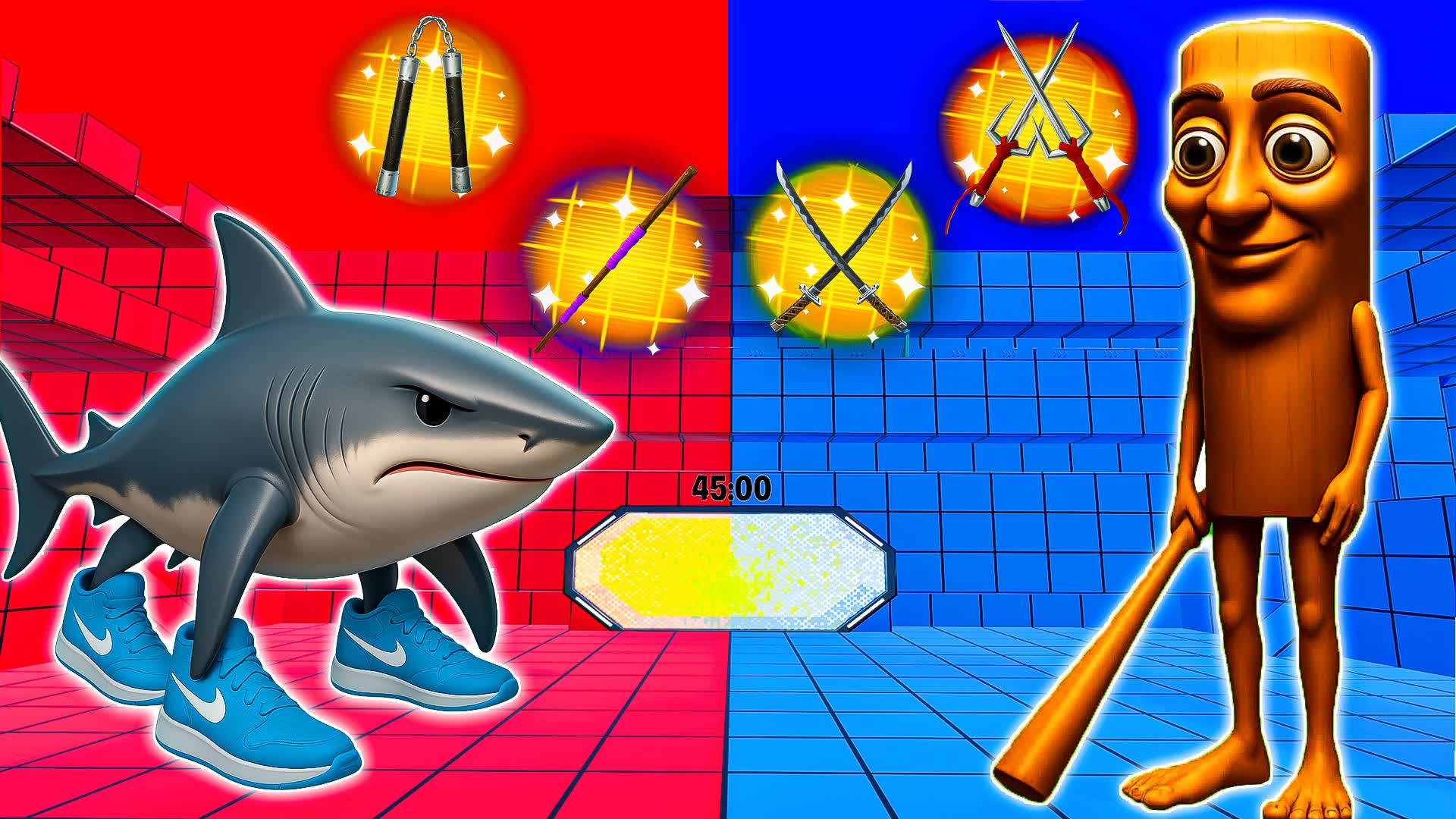 BRAINROT🧠RED VS BLUE🔴🔵 1206-1313-1041 by funnybaddie - フォートナイト