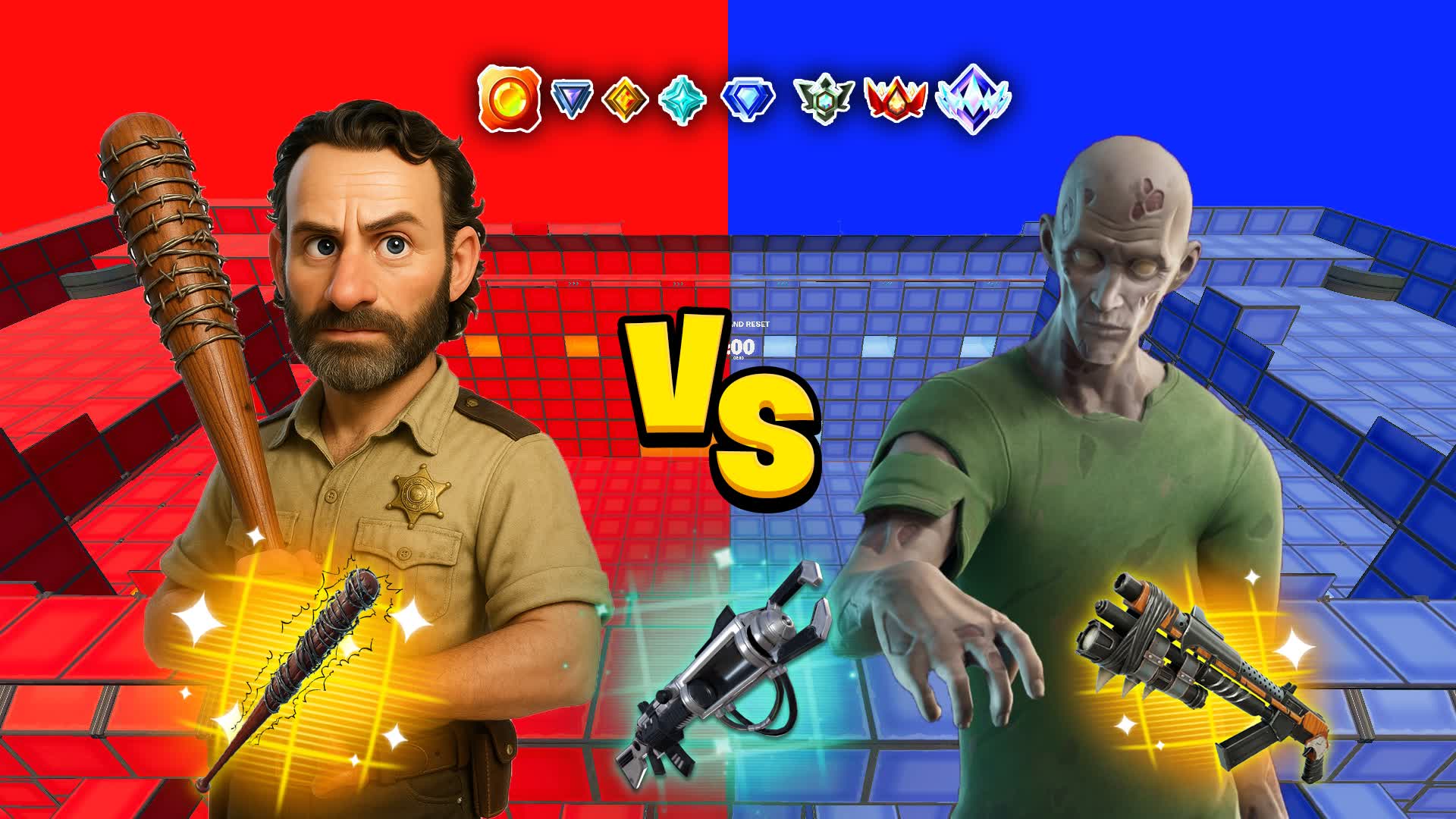 🧟ZOMBIES RED VS BLUE🔴🔵 6523-5139-6648 by amazingmaps - Fortnite ...