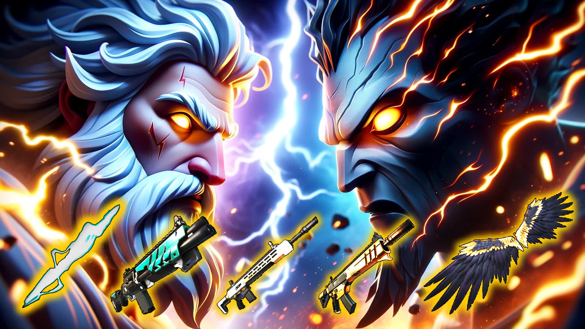 ZEUS VS HADES 🔴🔵 5519-9479-6605 par dowell - Fortnite