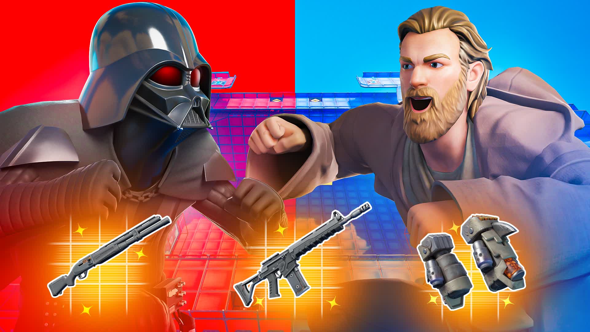 🔴MEGA FUN RED VS BLUE🔵 5373-6952-1618 by stormbite - Fortnite