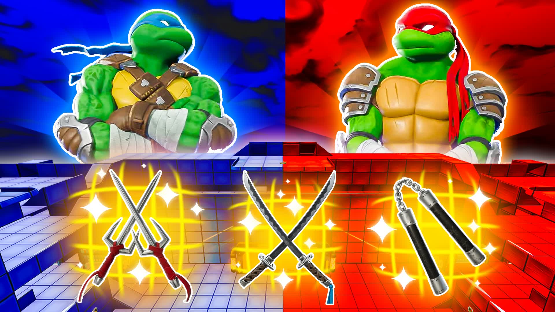 🐢TMNT RED VS BLUE 4331-8796-4019 by zyero - Fortnite