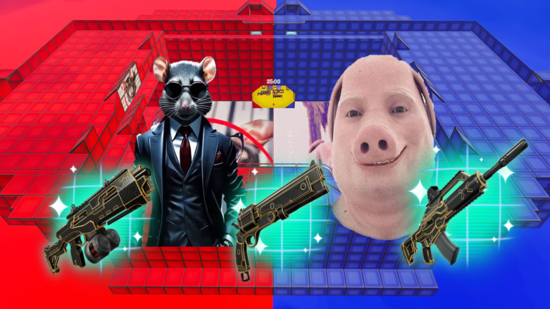 TIM CHEESE VS JOHN PORK [RED VS BLUE] 6163-8405-3185 by pranfn ...