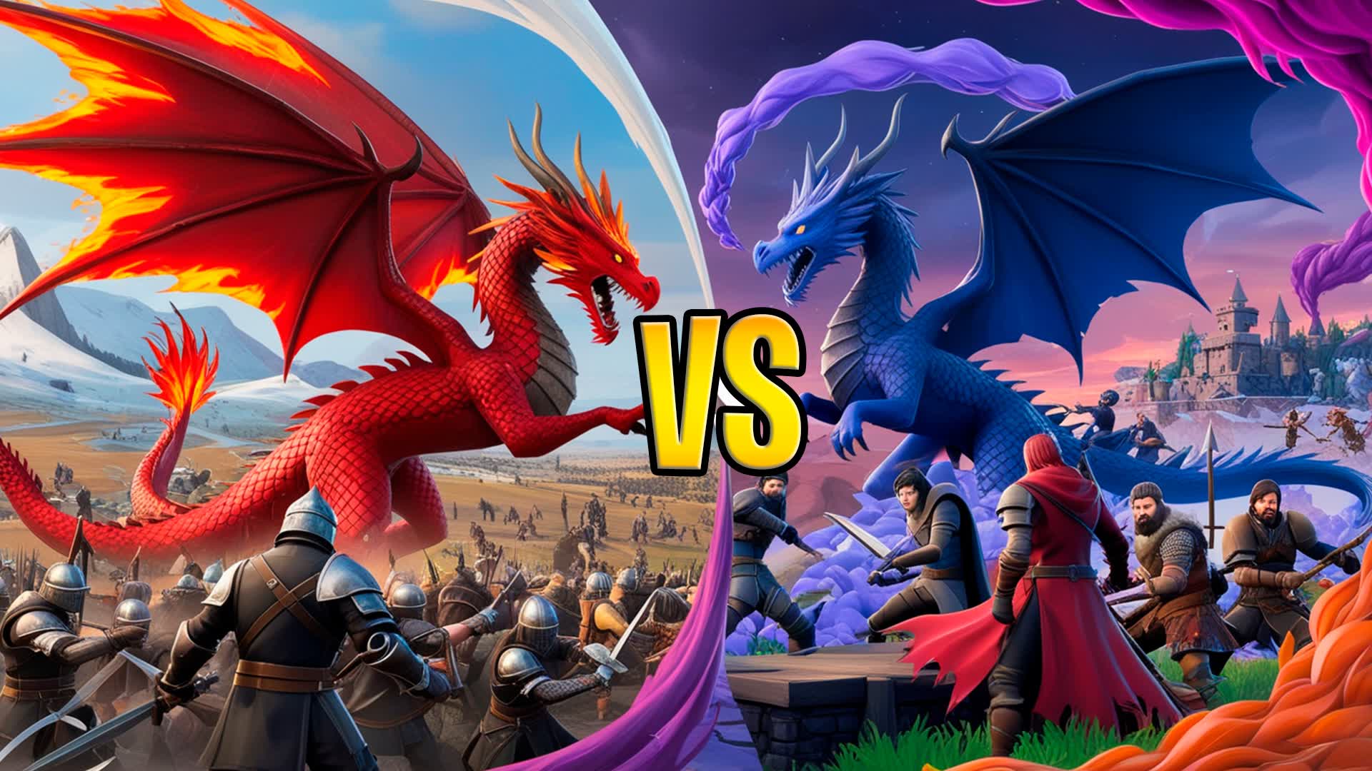 👑GOT DUELING DRAGONS RED VS BLUE 🐉 9331-8902-5348 by menexca - Fortnite ...