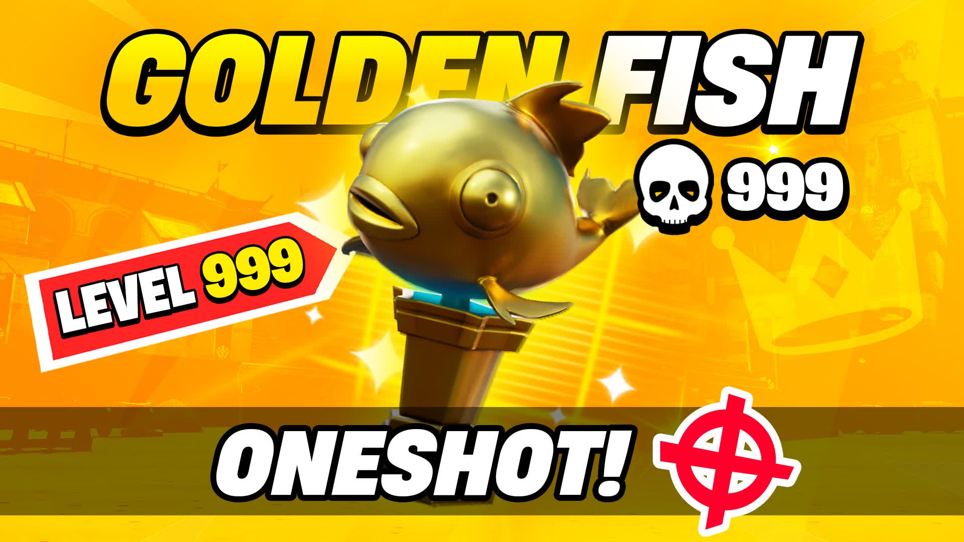 ⭐Crazy GoldFish 🎯 ONE SHOT 3926-3029-0184 by creepers - Fortnite Creative Map Code - Fortnite.GG