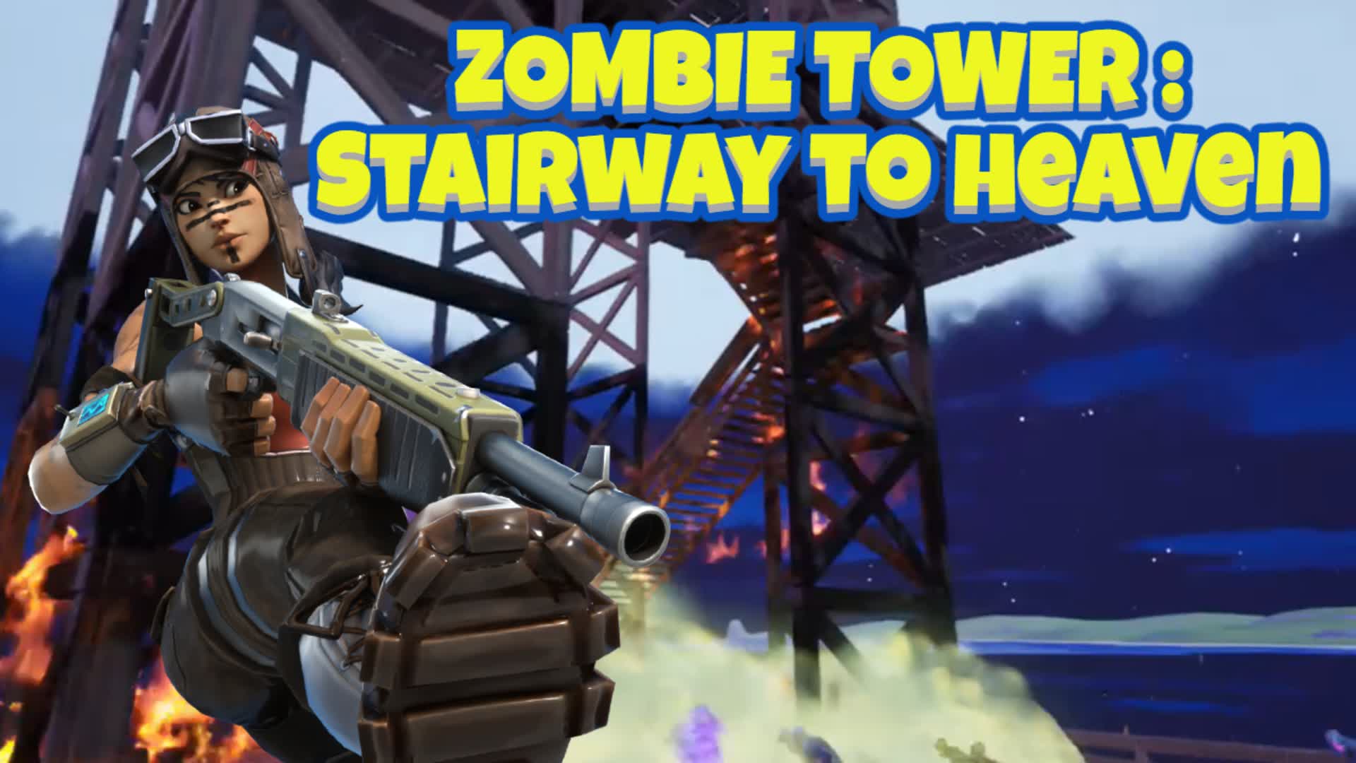 Zombie Tower Stairway To Heaven 0731 5336 3196 By Gamehead Fortnite Creative Map Code