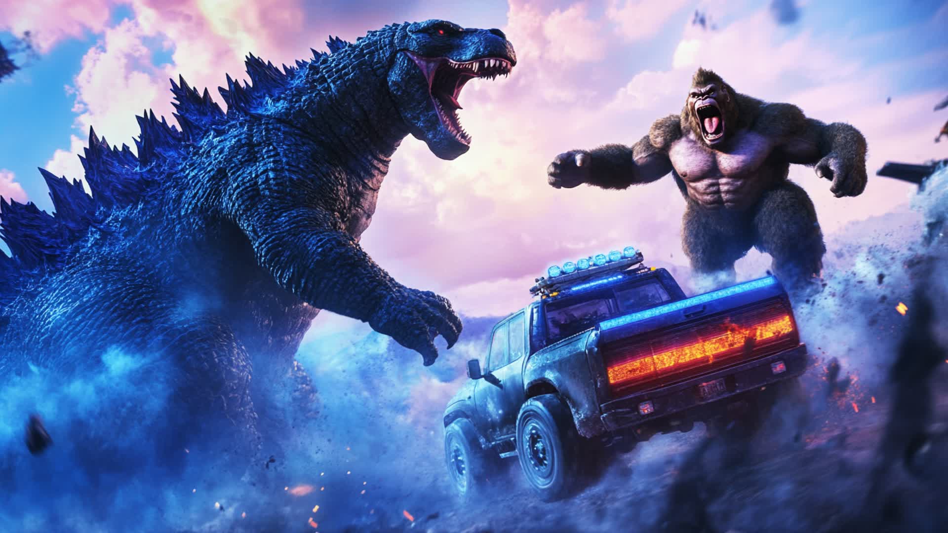 GODZILLA VS KING KONG - DRIVE 2335-2950-8010 من ابتكار buildmoremaps ...