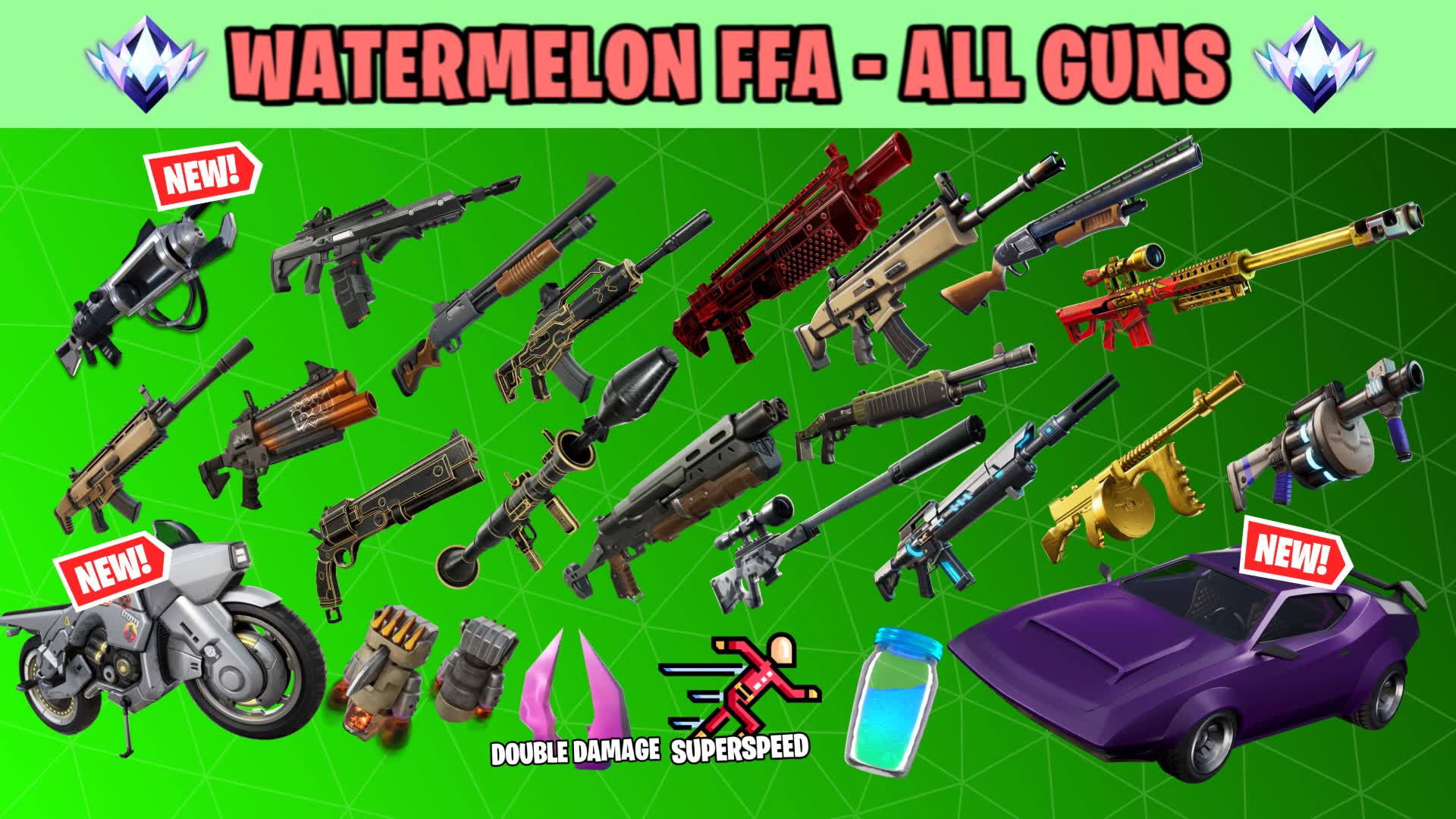 Watermelon FFA 0535-2964-7040 by arm69 - Fortnite Creative Map Code ...