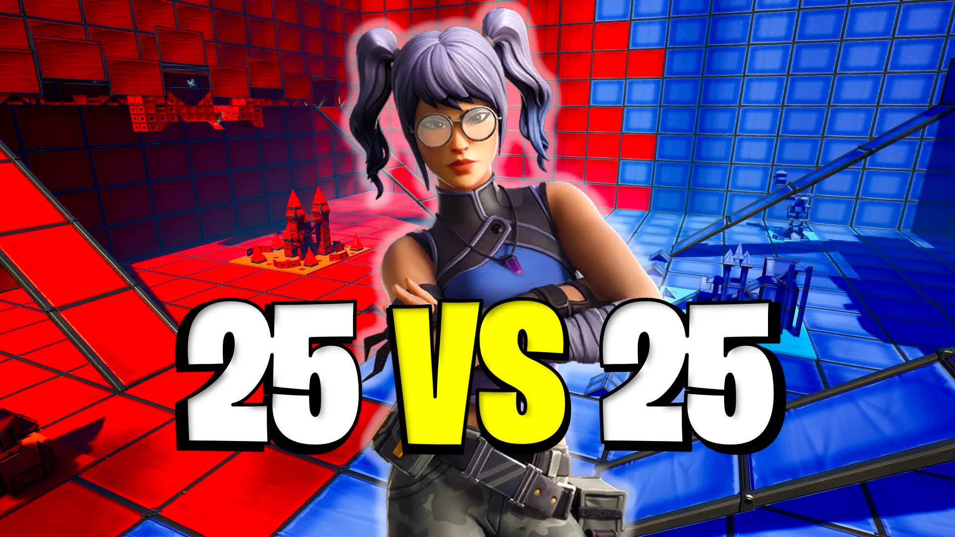 Pro Red Vs Blue: 25 vs 25 9115-0969-1092 by post - Fortnite.GG
