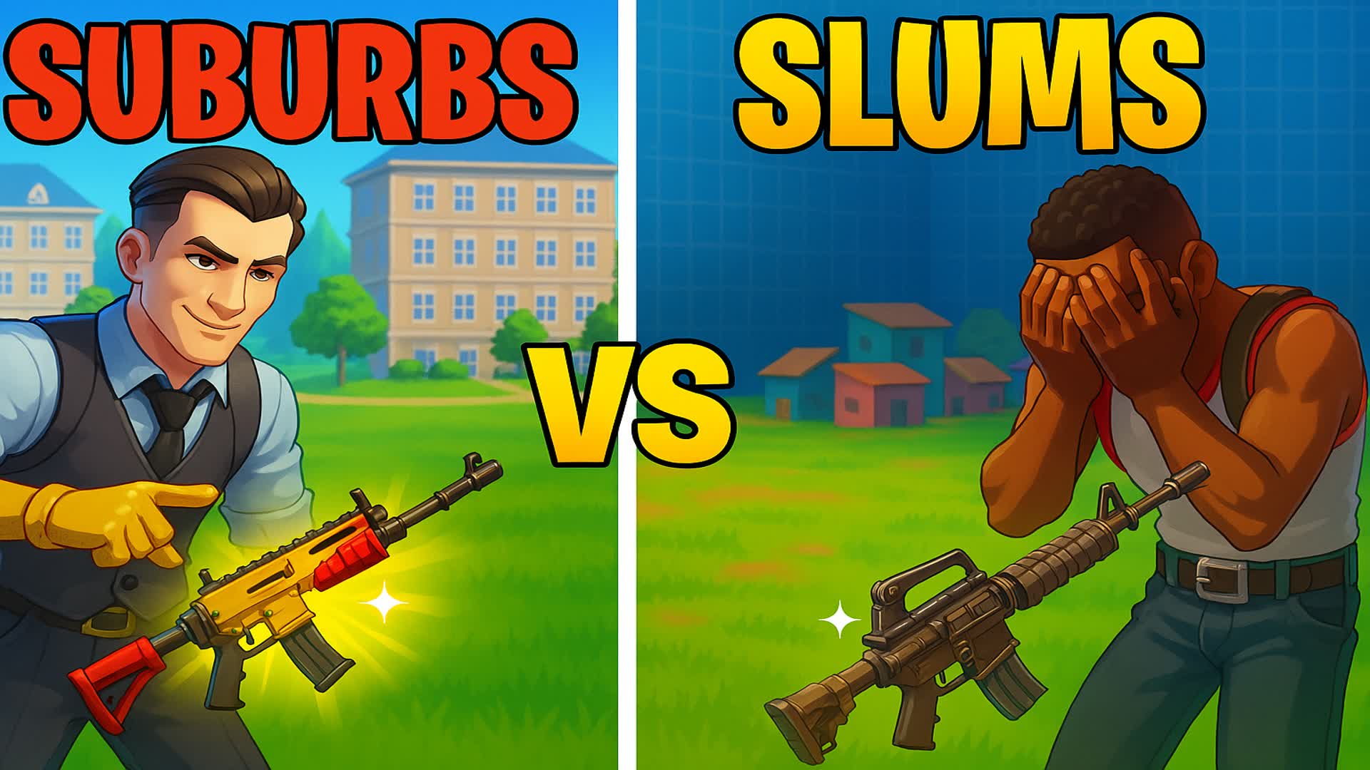 Suburbs VS Slums 7035-9188-7949 by nick-fn - Fortnite Creative Map Code ...