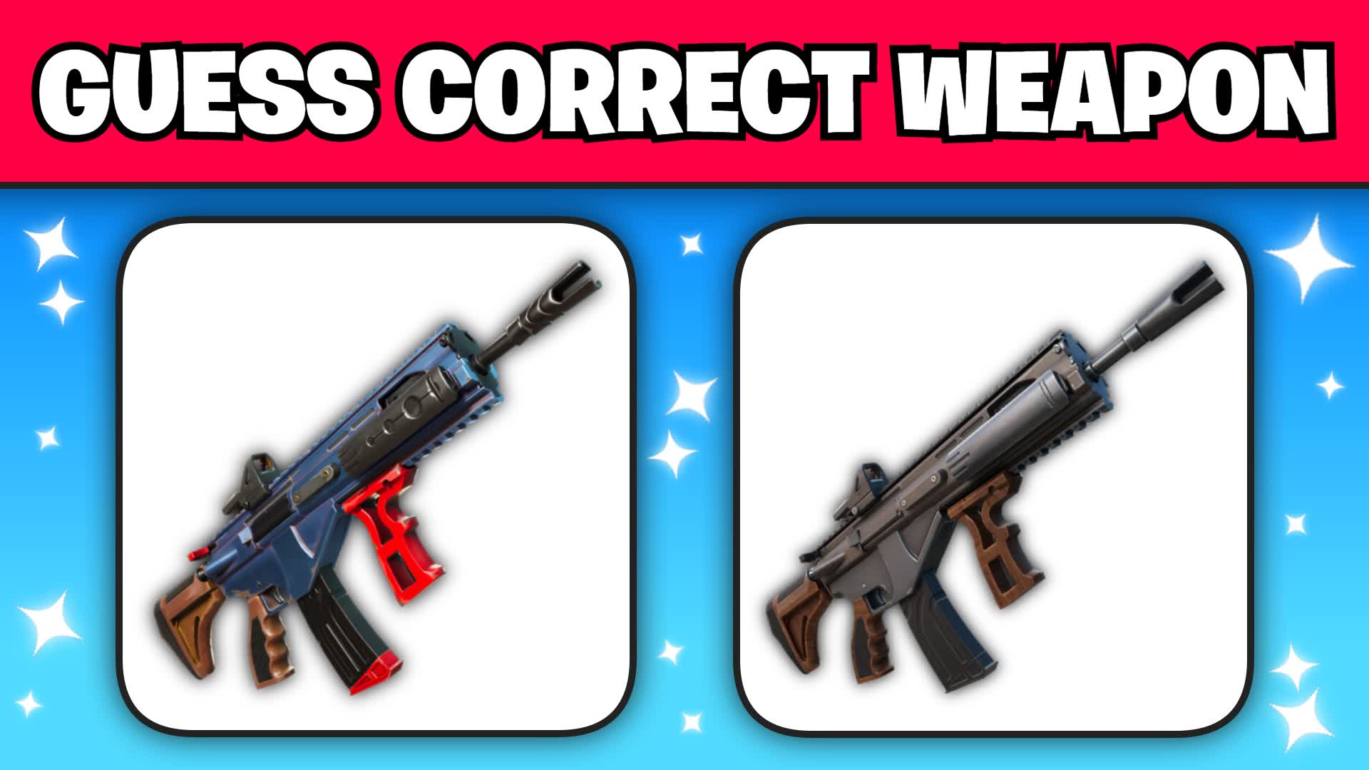 GUESS THE RIGHT WEAPON 2206-5113-8351 by dorey - Fortnite Creative Map ...