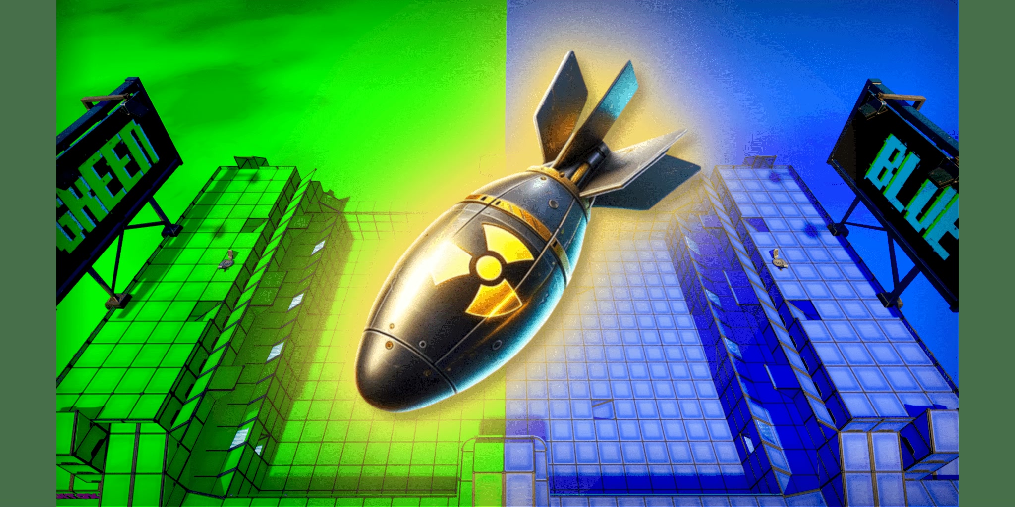 🚀NUKE GREEN VS BLUE CAPTURE THE FLAG🚩 3437-7233-3436 by backpackjnr ...