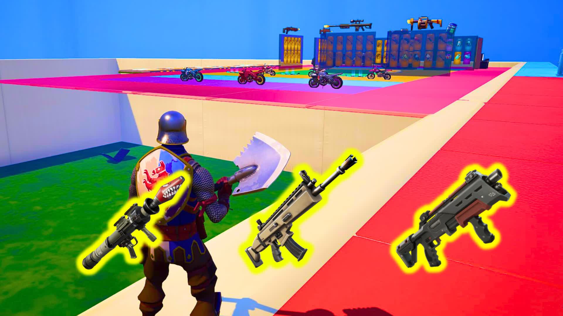 SUPER 1V1 WITH EVERY GUN 4594-9877-6797 by izawa - Fortnite Creative Map Code - Fortnite.GG