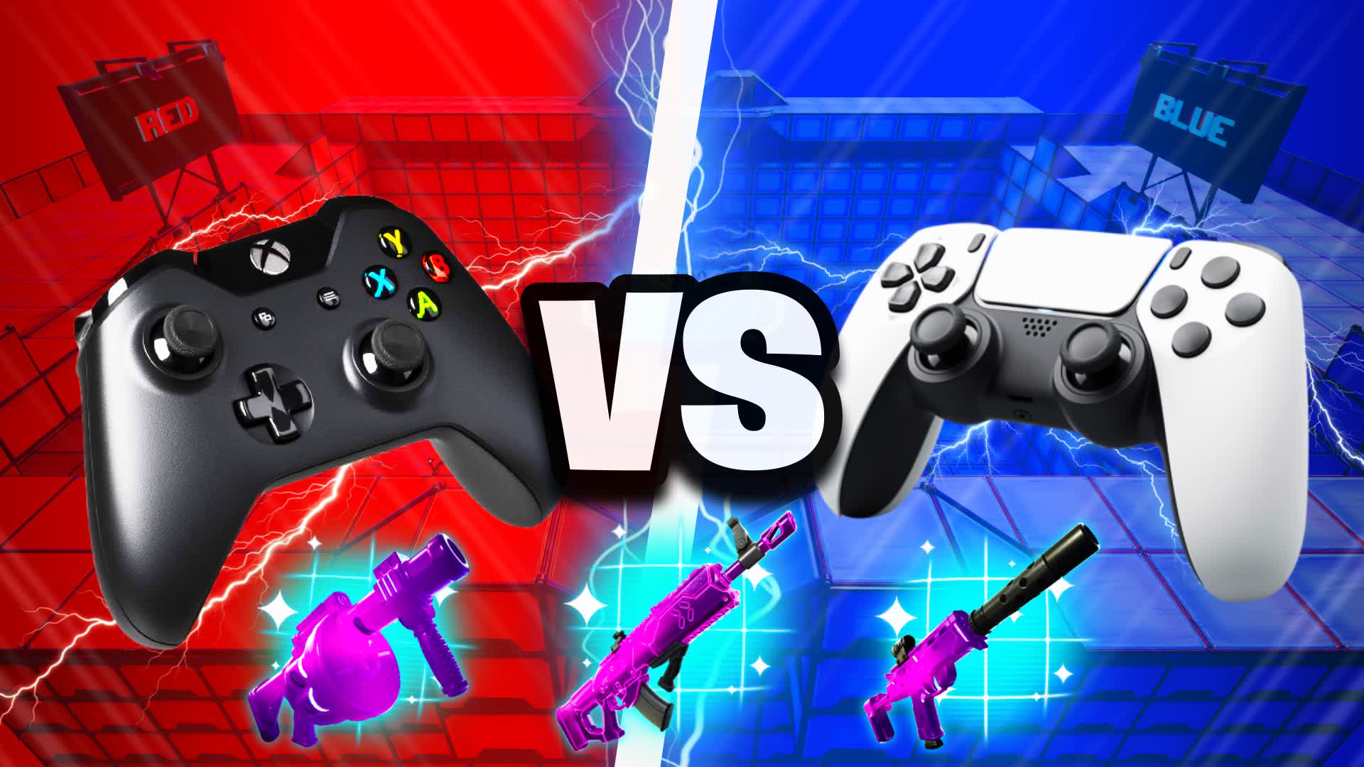 XBOX VS PS5 RED VS BLUE 🔴🔵 6583-7422-3745 by blenq - Fortnite