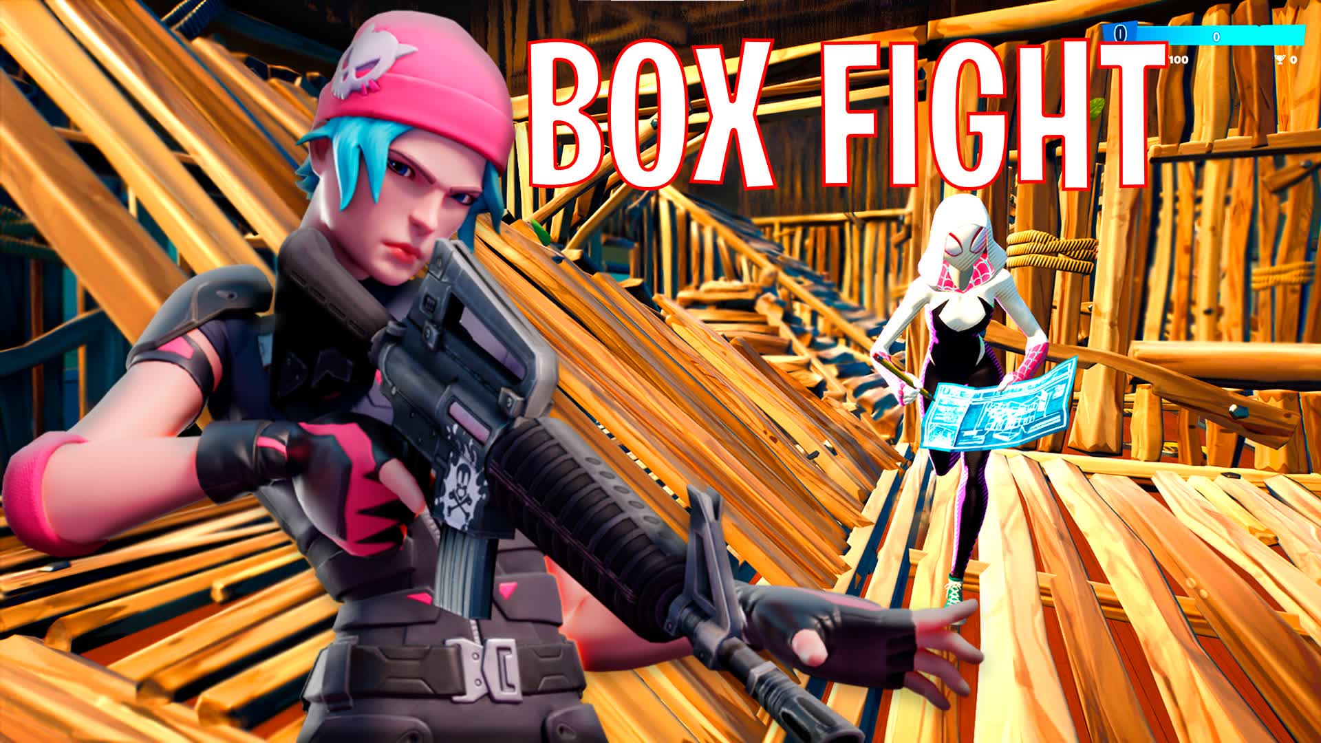 hyper box fights2v2 2092-2423-8719 by cluwa - Fortnite Creative Map Code - Fortnite.GG