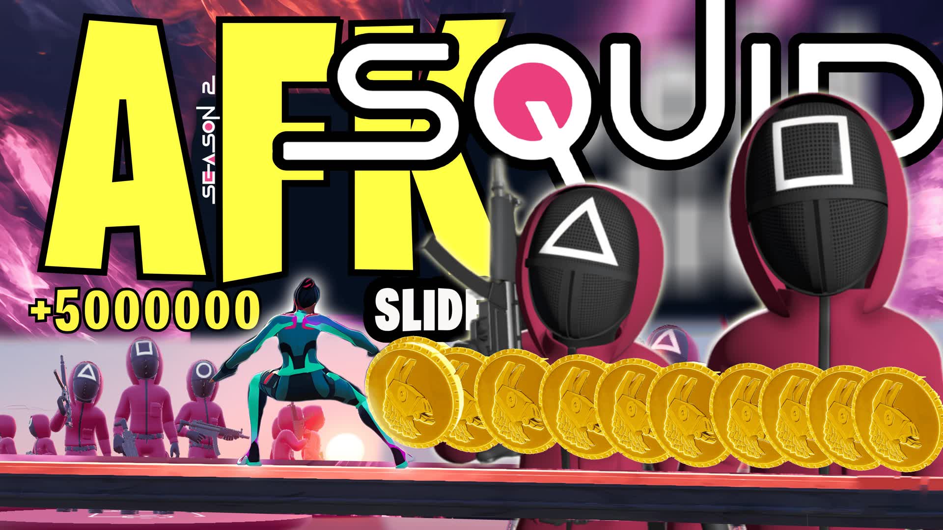 SQUID SLIDE AFK$ SLIDE AND CHILL 0656-7375-5606 by aokiji - Fortnite ...