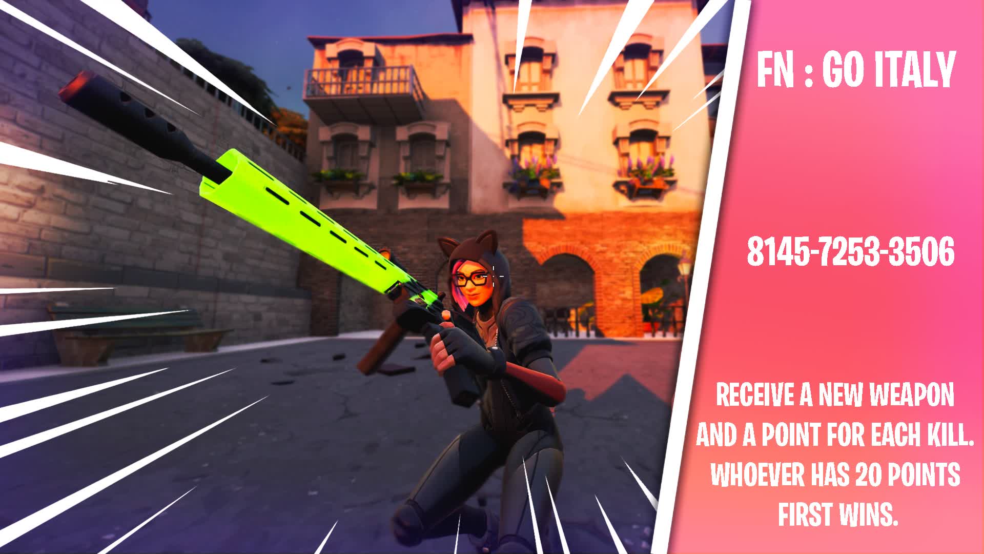FN : Go Italy 8145-7253-3506 by ra7zor - Fortnite Creative Map Code ...