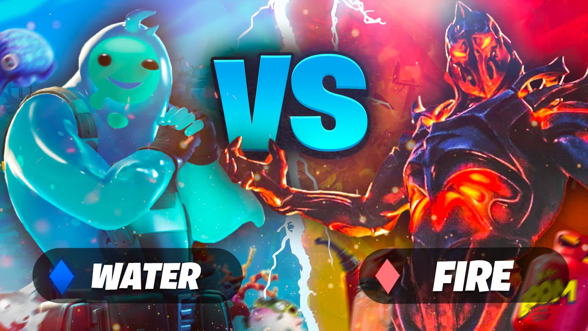 ELEMENT'S RED VS BLUE 💧🔥 5926-6065-6444 by bml10 - Fortnite