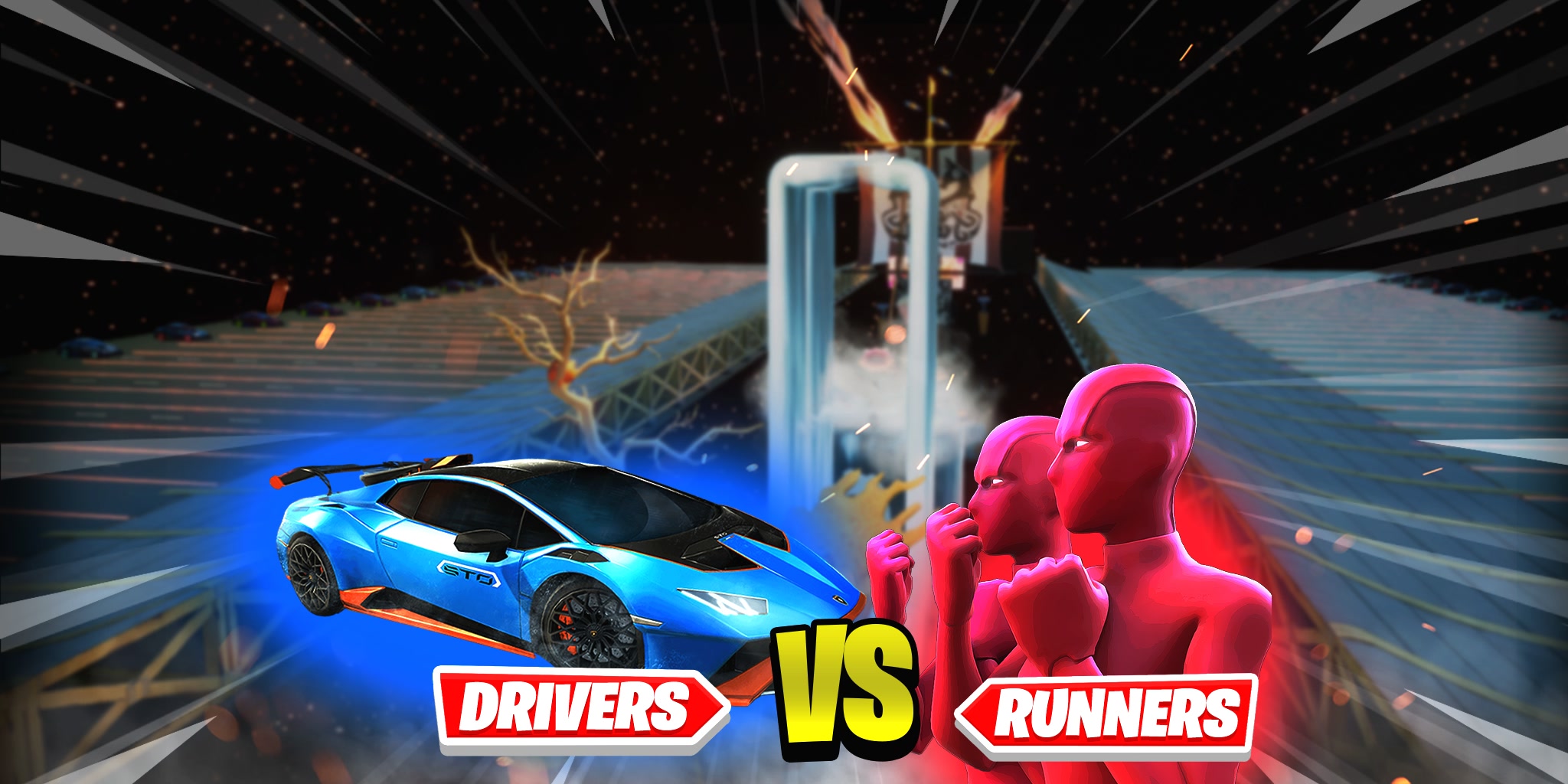 🚔MEGA DRIVERS VS RUNNERS🏃‍♂️ 4908-2792-7739 by mavigames - Fortnite ...
