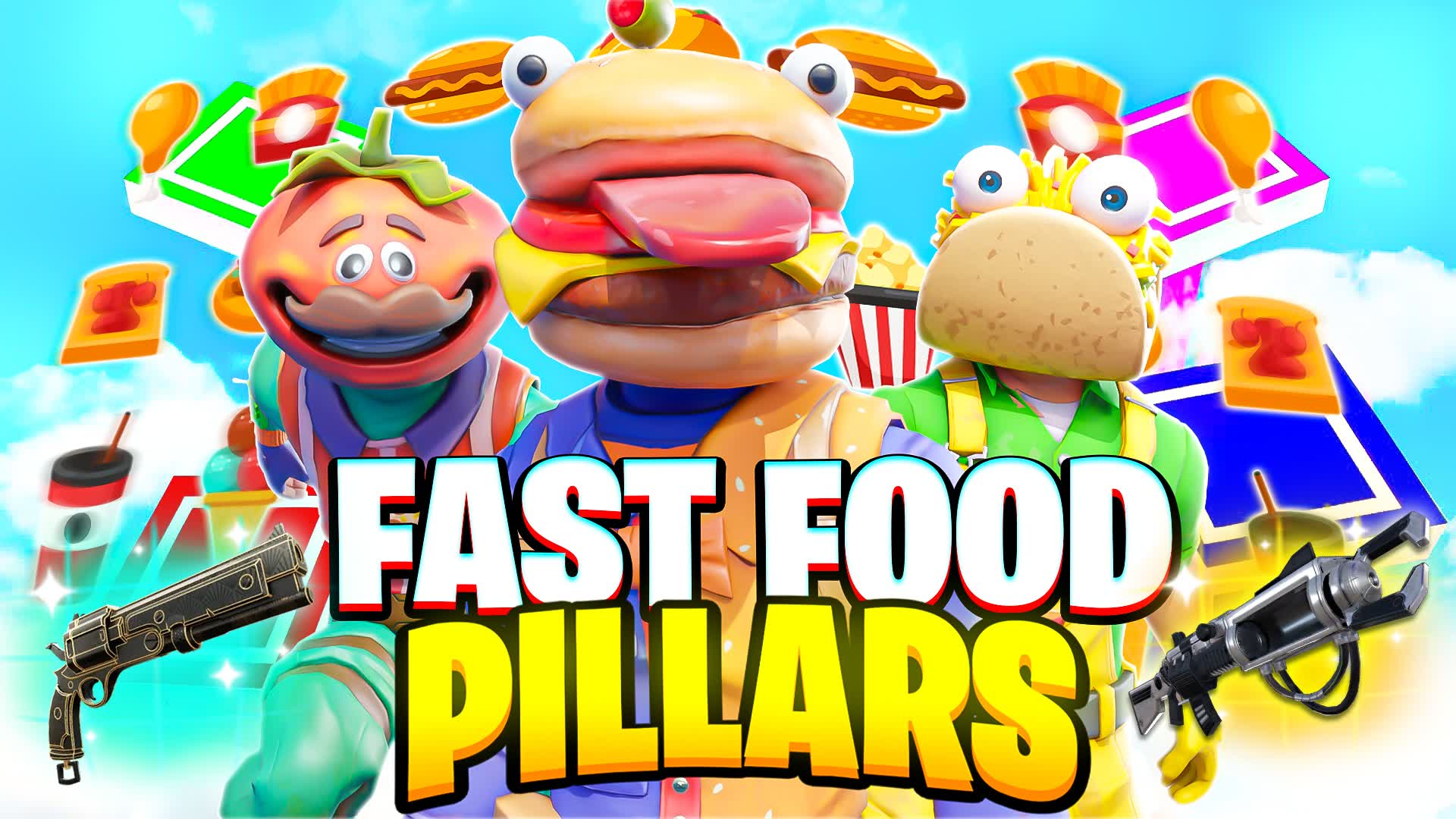 FAST FOOD PILLARS! 🍔 4001-6105-7394 by arcade_studio - Fortnite ...