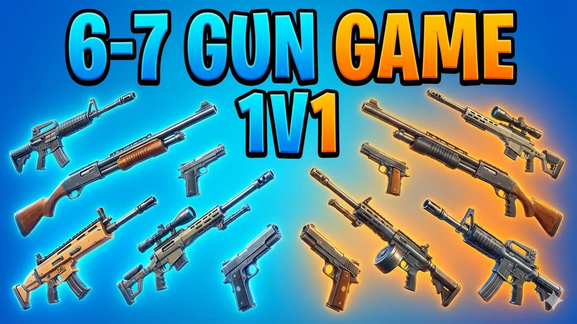 6-7 Gun Game 1v1 0672-6129-4380 by jpain - Fortnite Creative Map Code ...