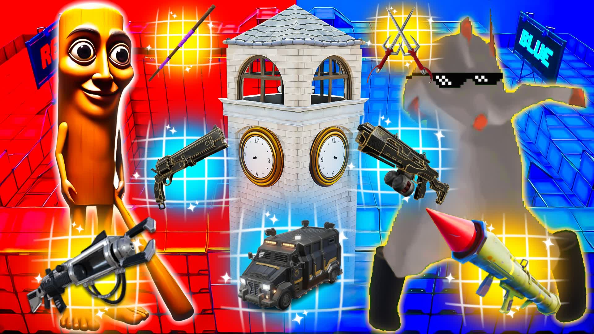 TILTED MEME RED VS BLUE🔴🔵 3401-7899-6007 by packetstudios - Fortnite