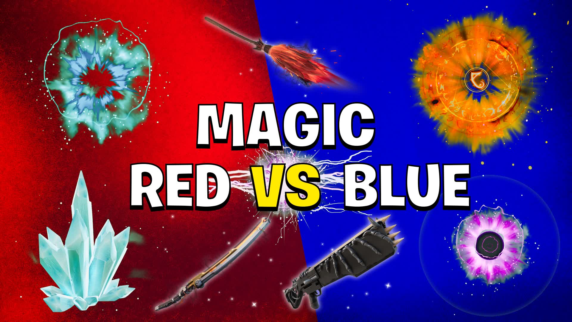 MAGIC 🔴 RED VS BLUE 🔵 2973-4333-3157 by youwin - Fortnite Creative Map ...