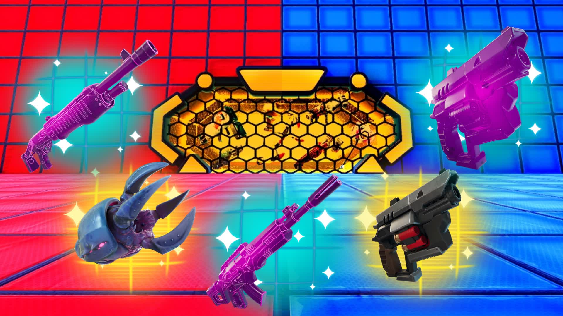 ALL WEAPONS RED VS BLUE 🔴🔵 SUPER 3038-0682-7973 by vontrex02 - Fortnite ...