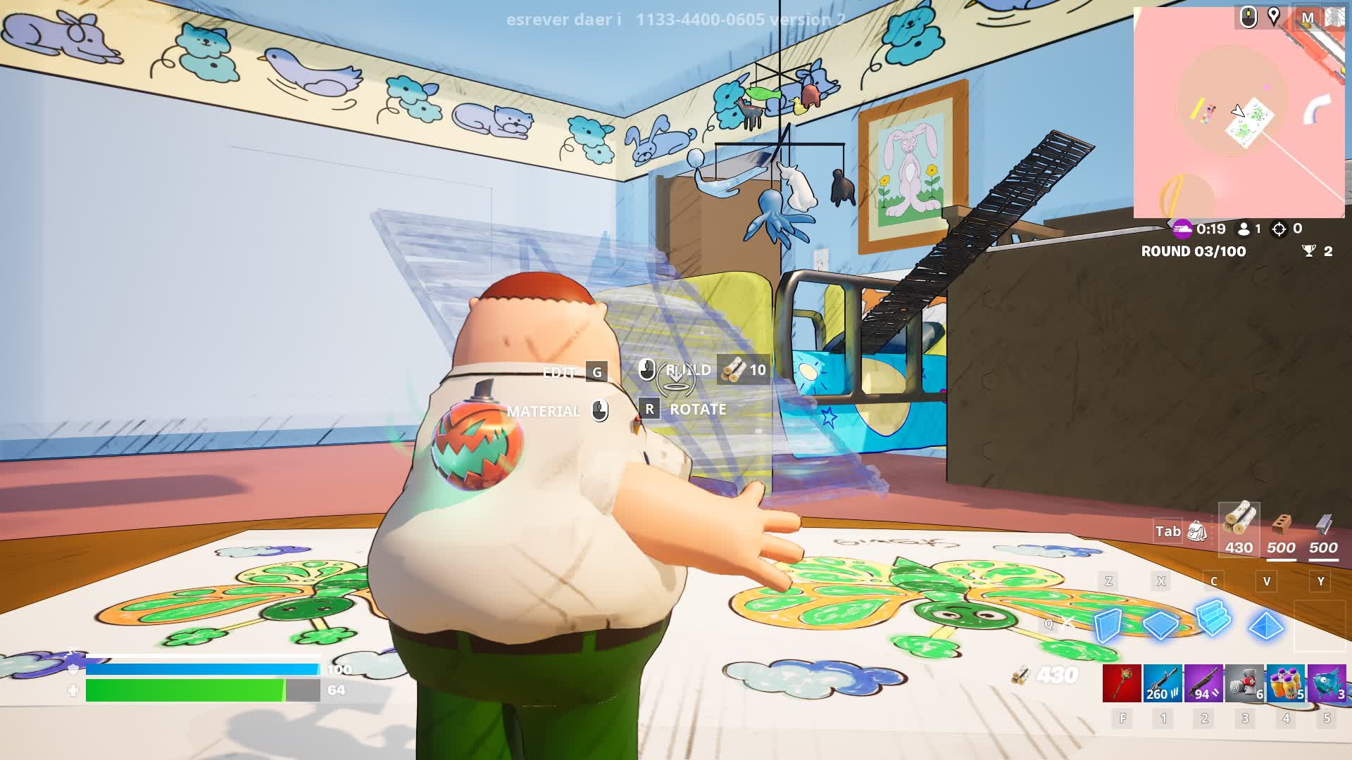 FAT PETER 🔴FAMILY GUY ZONEWARS 1133-4400-0605 par club27 - Fortnite