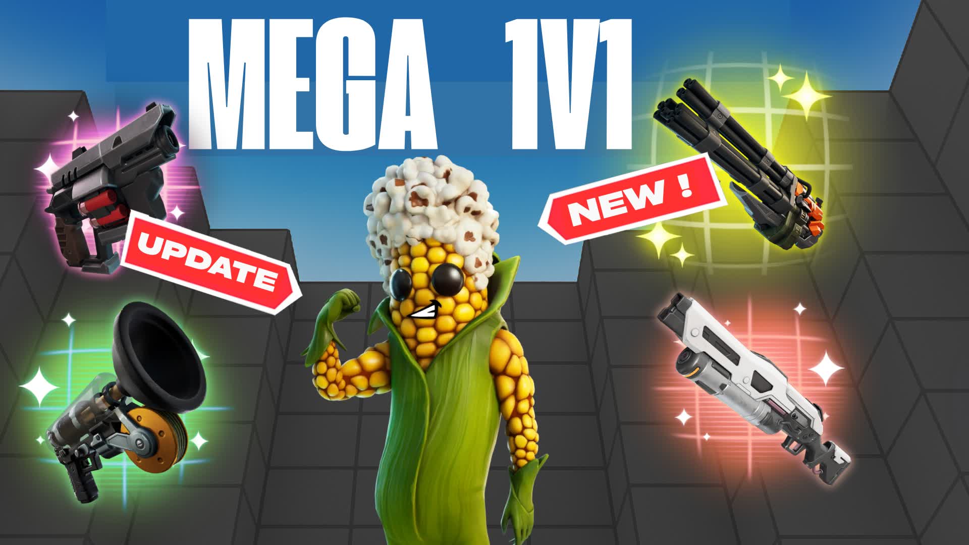 MEGA 1V1 WAR 7928-4189-4093 by m4is - Fortnite Creative Map Code ...