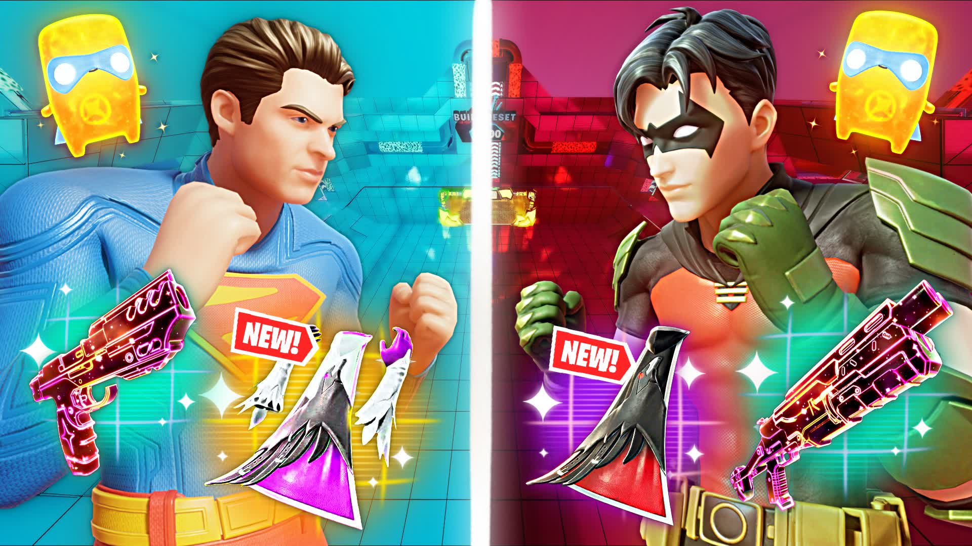 SUPERMAN VS ROBIN🏆RED VS BLUE🔴🔵 7854-2727-2627 by hwsa - Fortnite ...