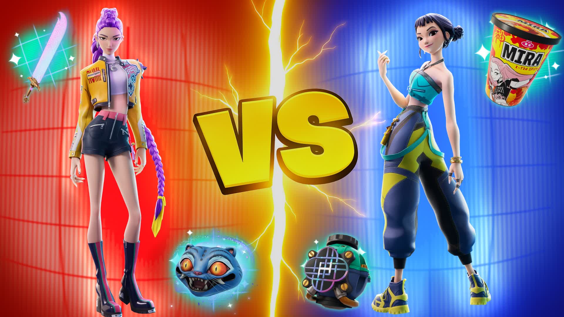 KPOP DEMONS HUGE RED VS BLUE 👹 HUNTERS 6230-6098-0717 by driving ...