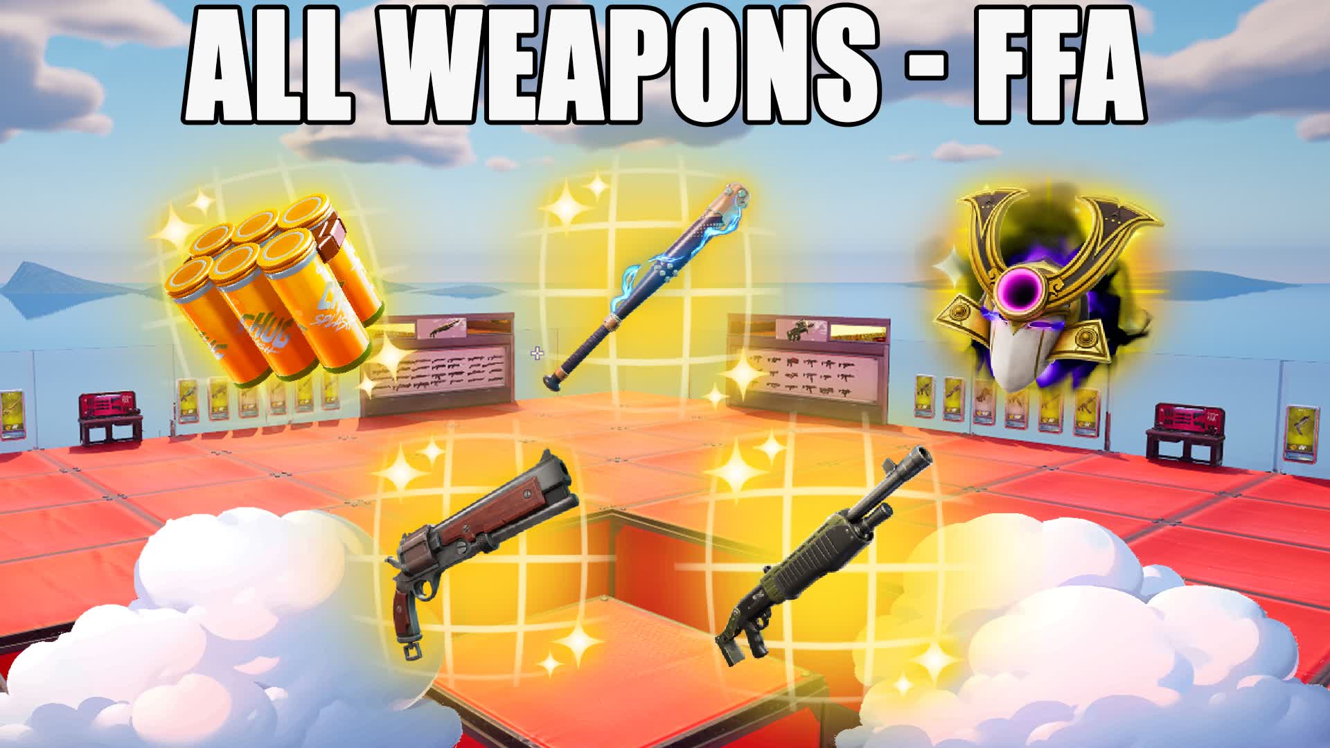 ALL WEAPONS - FFA 🔫 2772-4291-6690 by dxp - Fortnite Creative Map Code - Fortnite.GG