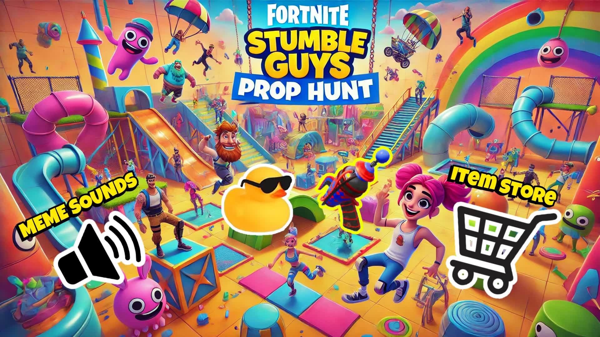 Stumble Guys Prop Hunt 🎮 8587-4303-5290 by blessedstudio - Fortnite Creative Map Code - Fortnite.GG