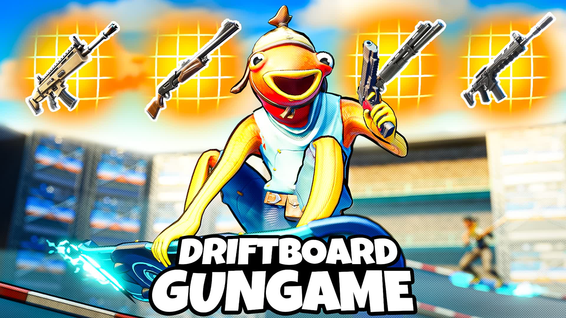 Driftboard Gun Game 1468-5105-6162 من ابتكار barnyard - Fortnite