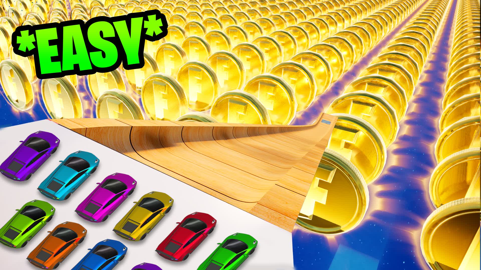 Mega Coin Cars Multi Mega Ramp 4163-7295-1339 by duckstudio - Fortnite