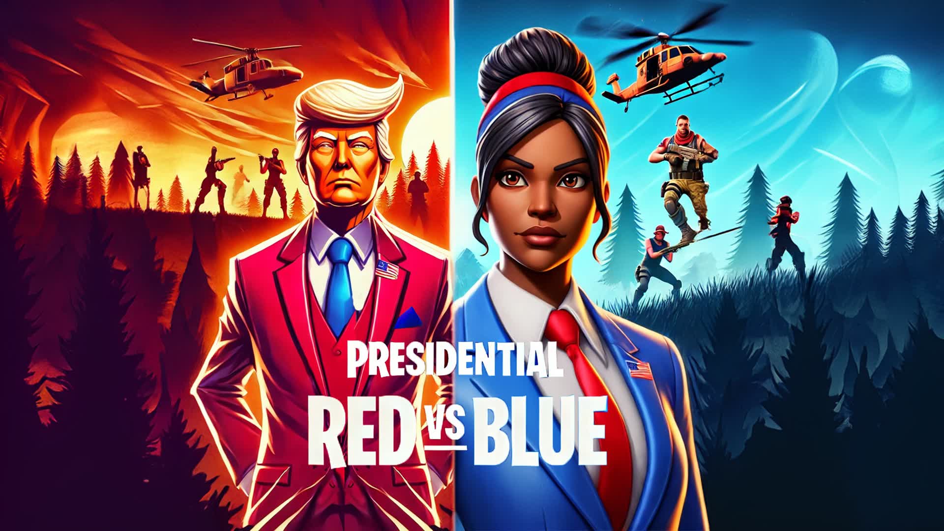 Presidential Red Vs Blue 7354-9407-6083 by luke12-22 - Fortnite ...