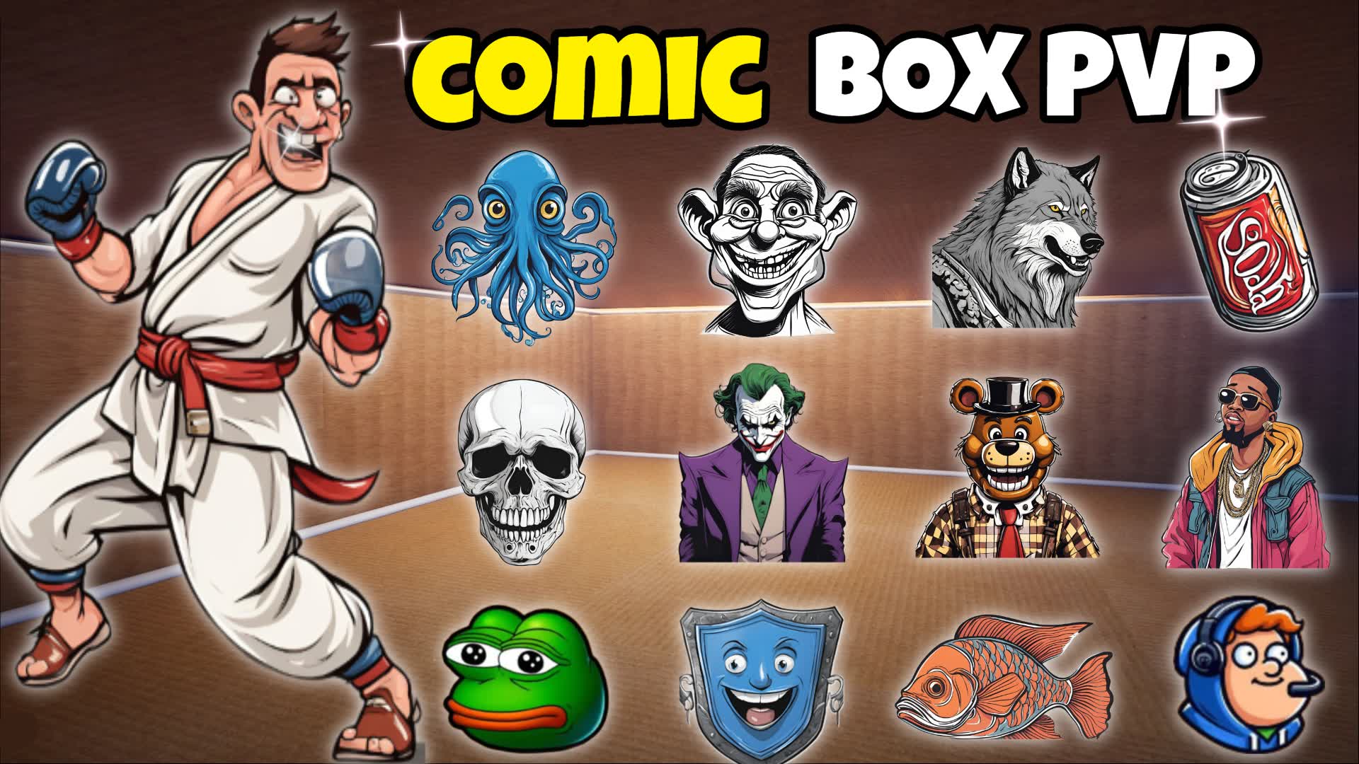 COMIC BOXFIGHTS 📦😂 8355-4840-7570 by ugn - Fortnite Creative Map Code - Fortnite.GG