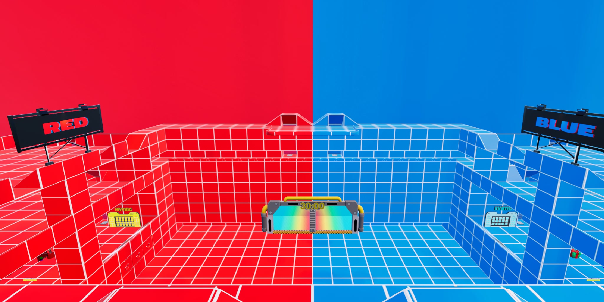 HYPER RED VS BLUE 🔴🔵 4252-0663-8726 by fordcurdy - Fortnite Creative ...